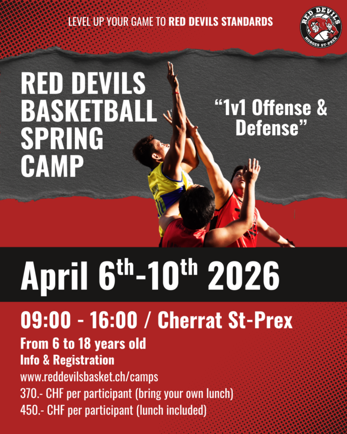 April Camps 2026 | Red Devils Morges St-Prex Basketball